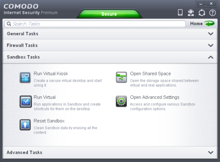 Sandbox Tasks – An Introduction, Sandbox Computer Security | Internet Security v6.3